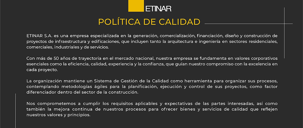 Etinar S.A. | Constructora en Guayaquil | 50 Años de Experiencia